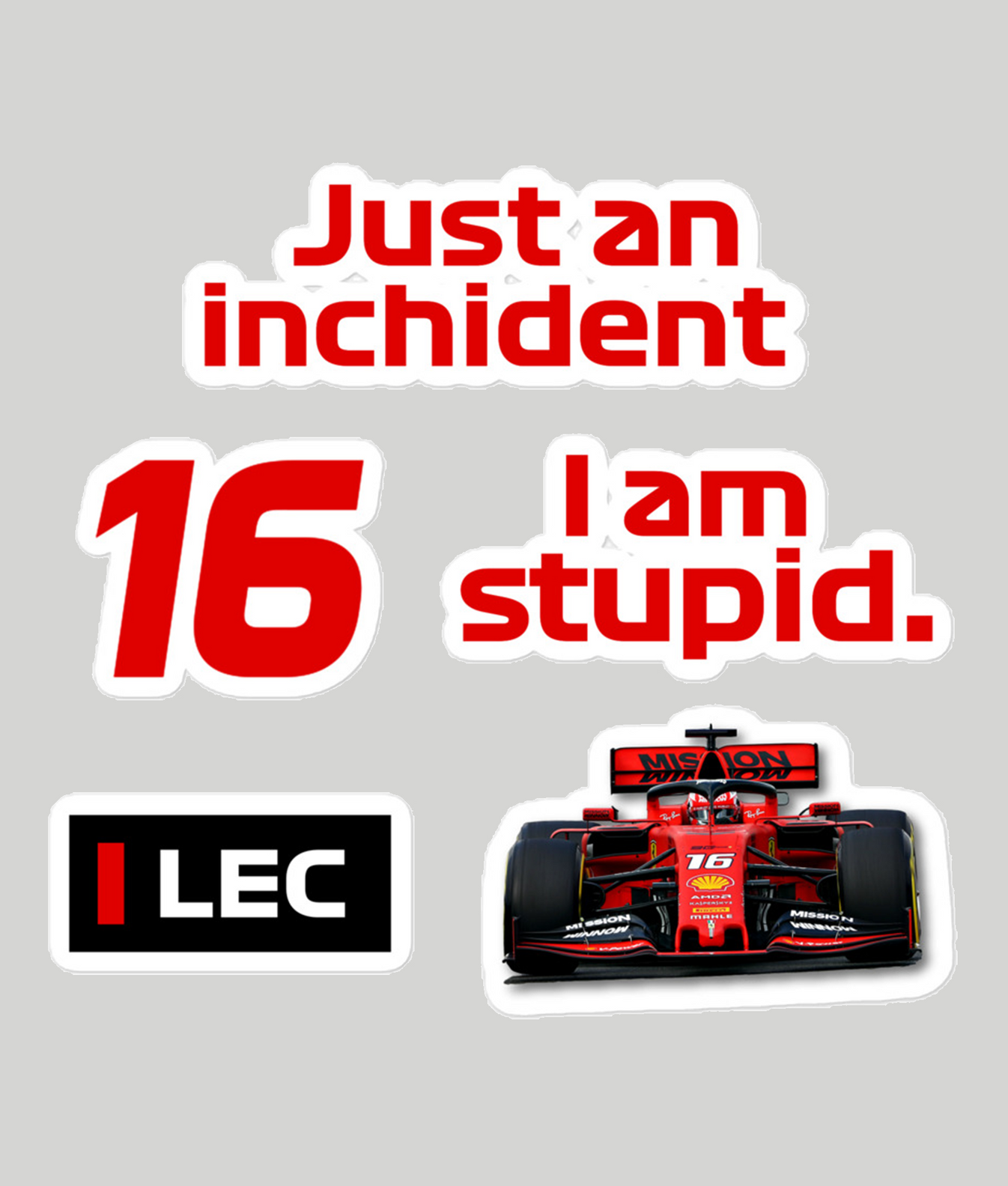 Charles Leclerc Ferrari Sticker Pack || Drszone – DrsZone