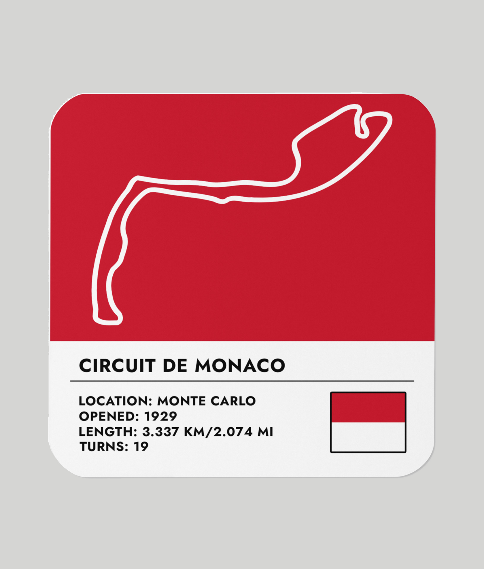 Monaco Grand Prix Coaster – DrsZone